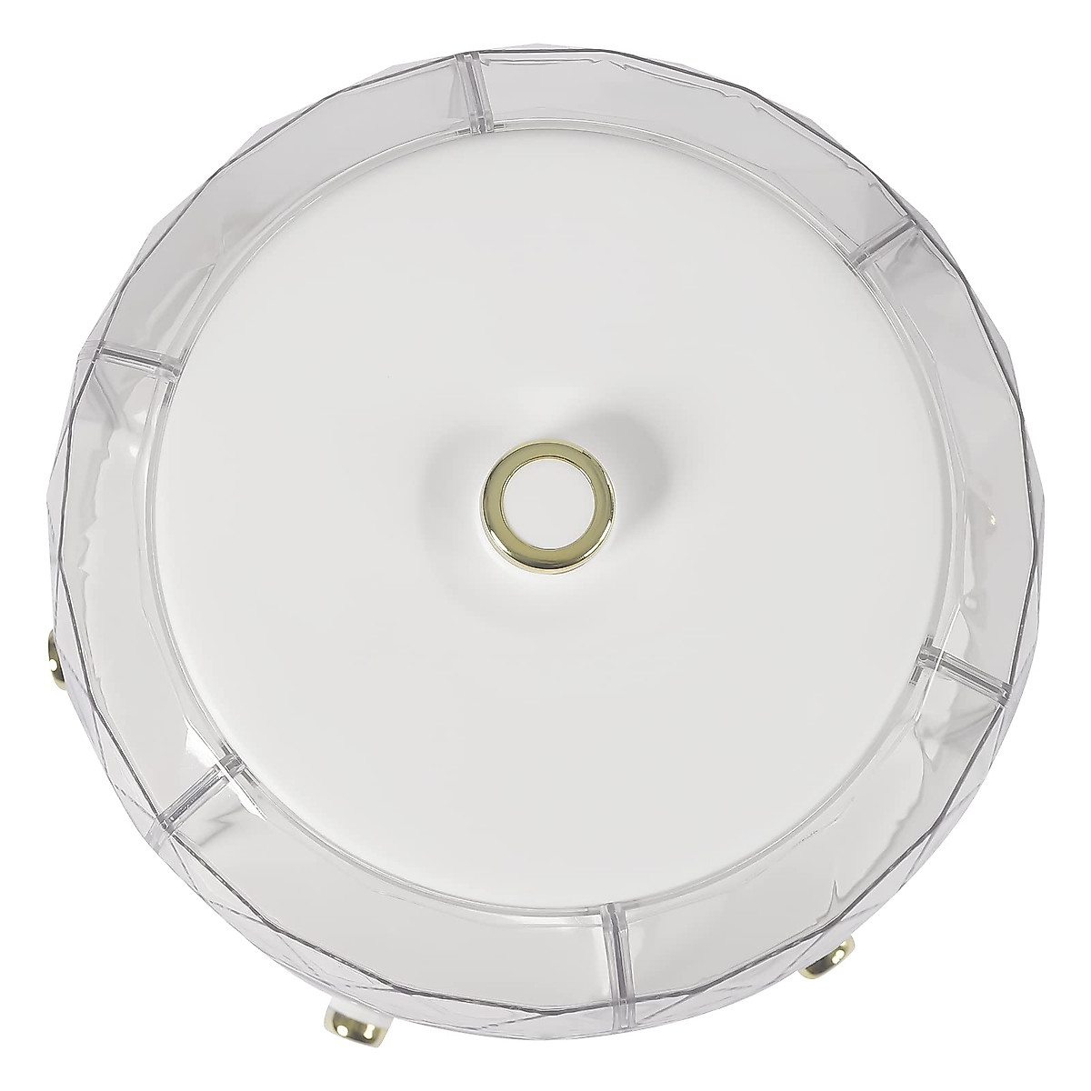 CHALIGHT 6 Grids Rice & Grain Storage Container Rice Dispenser 360° Rotating Food Dispenser Grain Dispenser One-Button Pressing Storage Bucket for Grains Snacks Candy Coffee Beans Dog