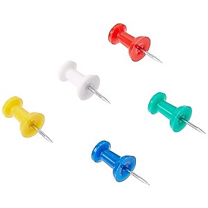 Hillman Picture-Hanging-Hardware 121152 Assorted Push Pins