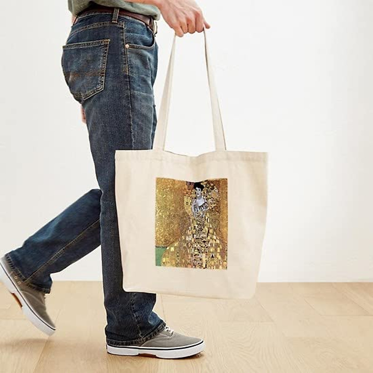CafePress Adele Gustav Klimt Tote-Bag Natural Canvas Tote-Bag,Shopping-Bag