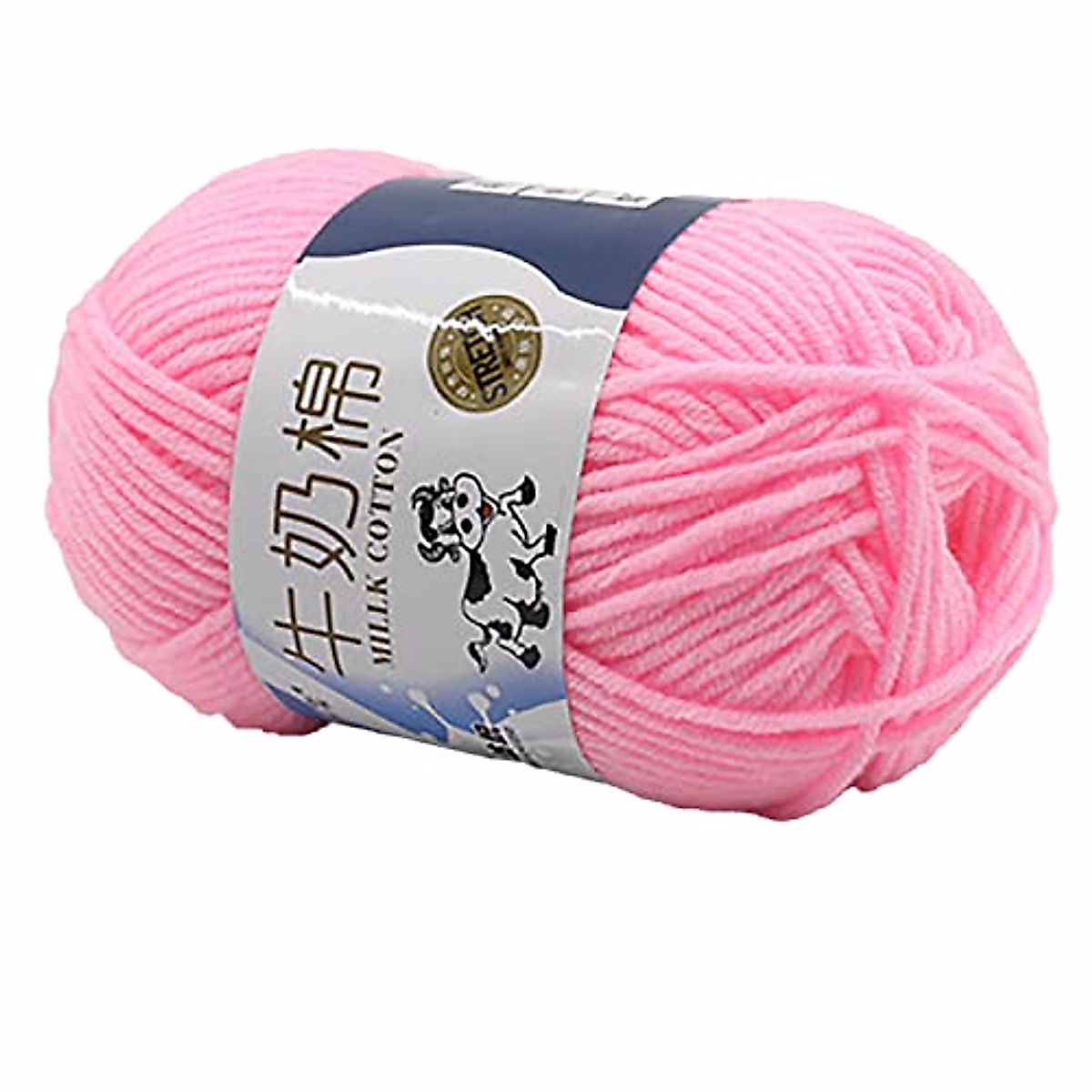 2 Set 1 Roll 5-Strand Wool Yarn Soft Warm DIY Beginner Needlework Hand Knitting Crochet Yarn Ball for Sewing Shop Crochet Yarn