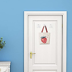 Jetec 12 Pieces Coat Hooks Acrylic Wall Mounted Hooks Hat Rack Robe Hook Single Organizer Adhesive Clear Wall Hooks Decorative Hooks for Clothes, Hat, Towels Hanger