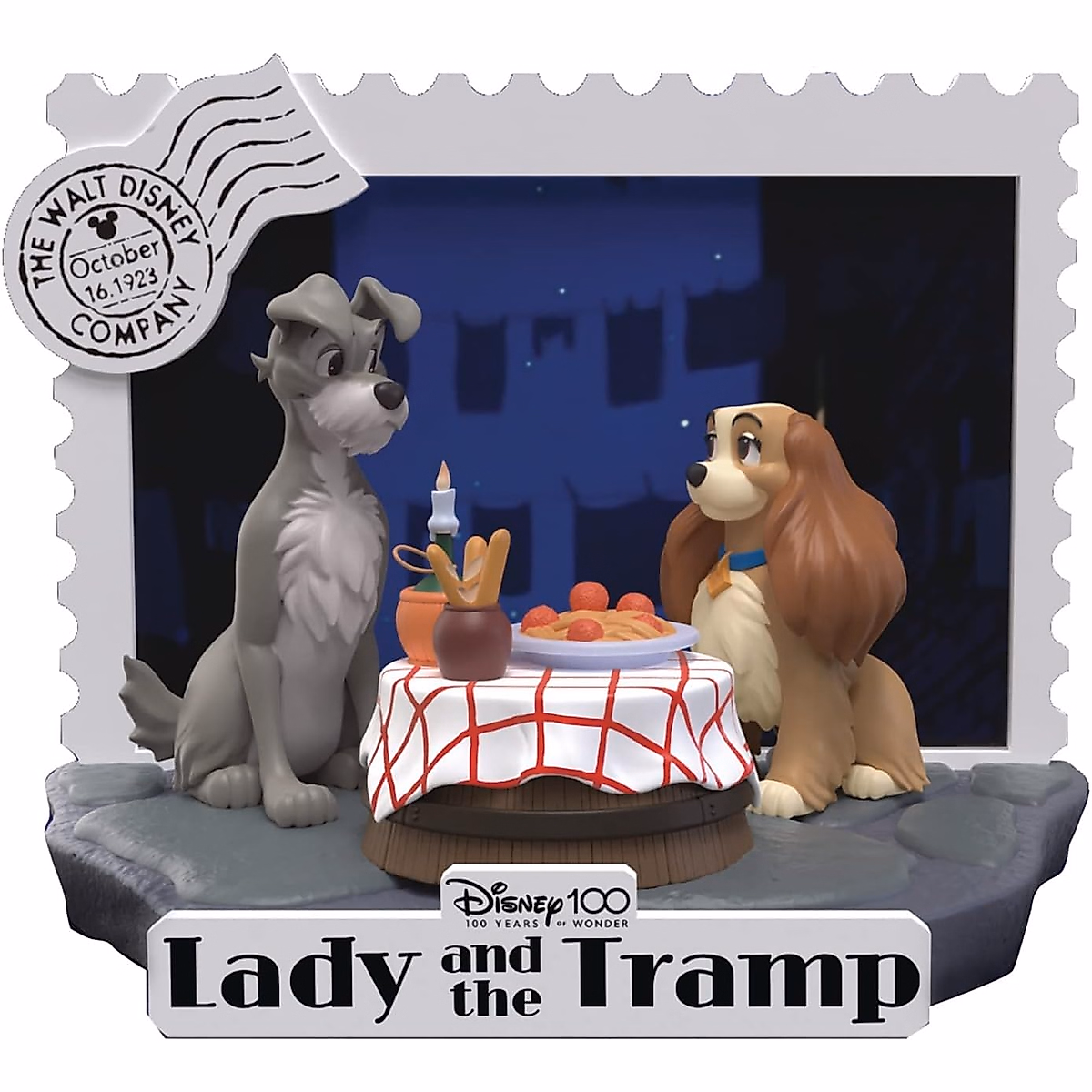 Disney 100 Years of Wonder: Lady & The Tramp DS-136 D-Stage Statue