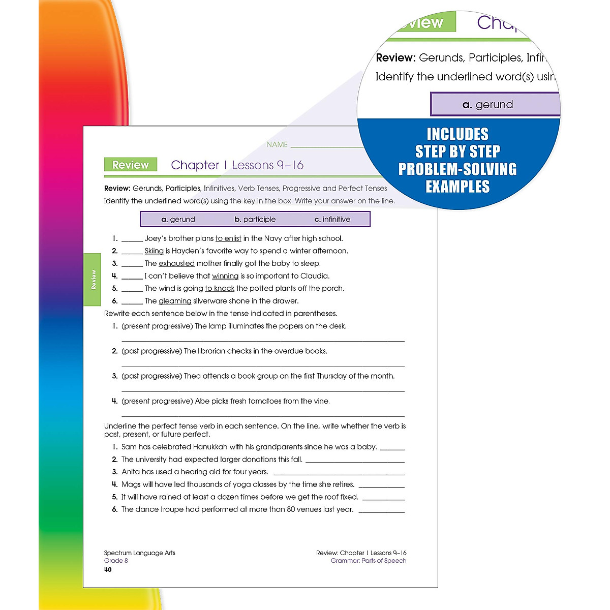 Spectrum Language Arts, Grade 8