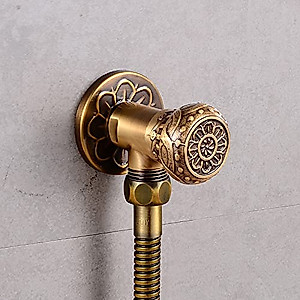 MINJING Handheld Bidet Sprayer for Toilet, Antique Brass Cloth Diaper Sprayer Kit Wall Mounted Bidet Sprayer Set Single Handle Toilet Bidet Sprayer Kit with 150cm Shower Hose