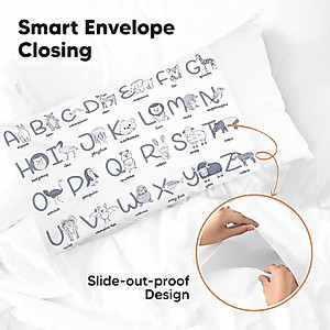 KeaBabies Toddler Pillow with Pillowcase - 13x18 My Little Dreamy Pillow - Toddler Pillow Case for Boy, Kids - Cotton Toddler Pillows for Sleeping - 100% Natural Cotton Pillowcase