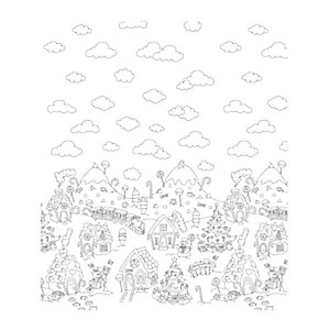 Michael Miller Color Me DC7000 Christmas Candy Border - 24" Panel Repeat