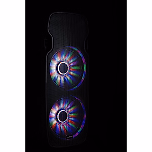 Gemini AS Series Professional Audio Dual 15-inch Portable Active PA Loudspeakers with Bluetooth Compatibility, Mic & Line XLR, 1/4", 1/8", RCA inputs