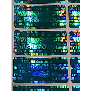1000 Security Seal Hologram Tamper Evident Warranty Labels Stickers 15 mm x 30 mm- Dealimax Brand (Blue)