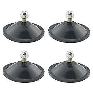 DGBRSM 4PCS Black Upgraded Large Suction Cup Strong Thickened Sucker Suction Cup M6 x 14 Threaded Screw Extra Strong Adhesive Glass Suction Cup Adhesive Glass Suction Holder