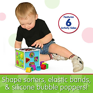 The Learning Journey: Pop & Discover Activity Cube - Fun Montessori Early Educational - Sensory Toy for Kids - Autism - Pop It Baby Toddler Toys & Gifts for Boys & Girls Ages 12 Months to 3 Years