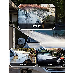 LAND Pressure Washer, Max 3000 PSI Electric Power Washer, Professional Washer Cleaner,1800W High Pressure Washer with 6 Hose Nozzles Suitable for Cleaning Cars, Gardens, Fences and Outdoor Floors