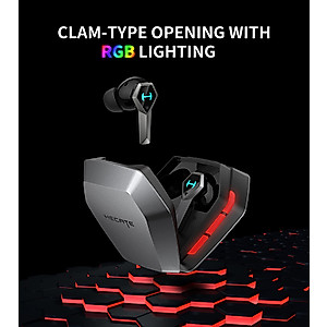 HECATE by Edifier GX04 ANC True Wireless Gaming Earbuds, Active Noise Cancelling Bluetooth Gaming Earbuds with Ultra Low Latency, H+ Special Game Sound Effect, 6 Microphones, RGB Lighting, Fast Charge