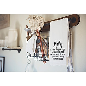 Funny Kitchen Towel for Mom - 100% Cotton Funny Definition of a Mom Hand Towel - 28x28 Inch Perfect for Chef Housewarming Christmas Mother's Day Birthday (Definition of a Mom)