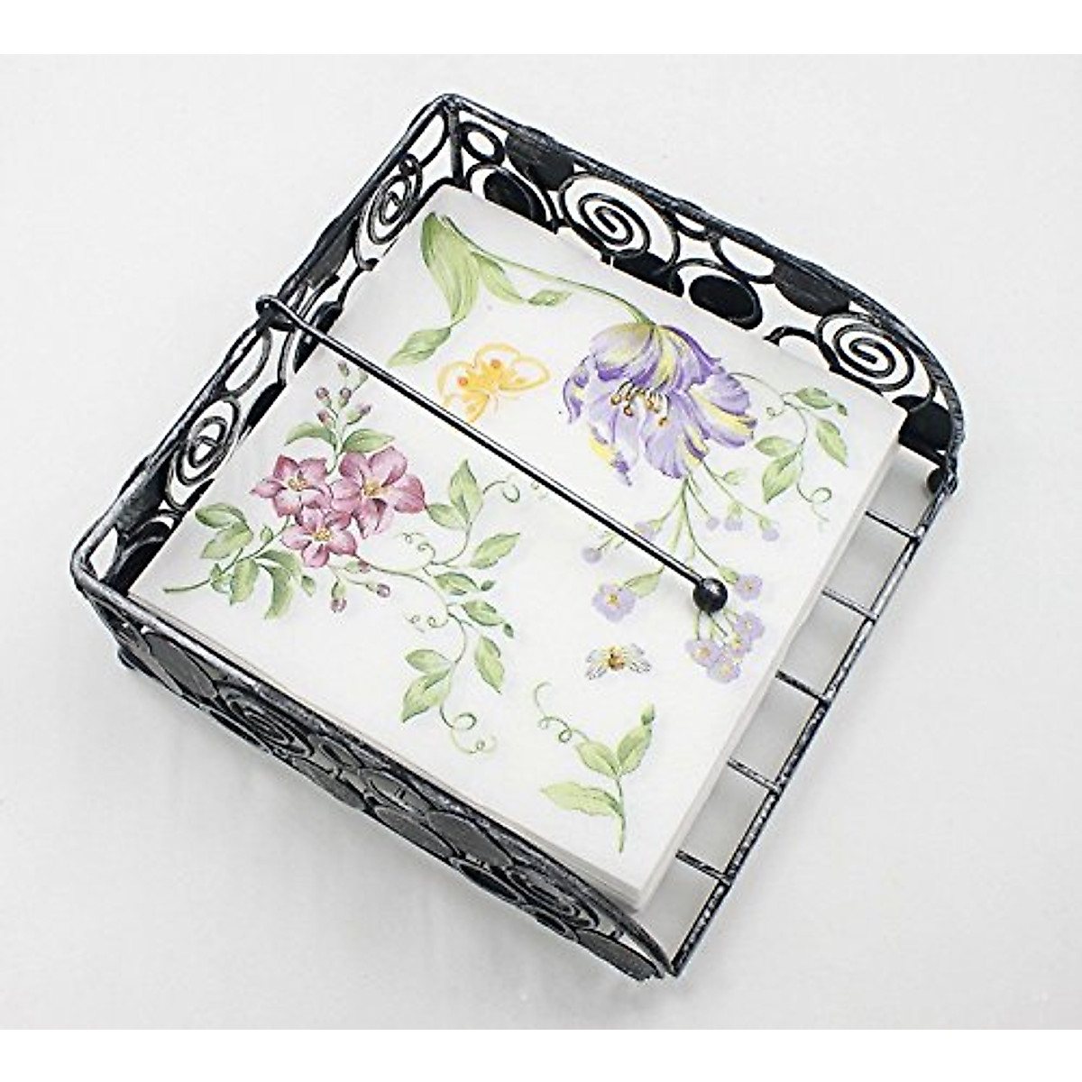 WallyE Decoupage Napkins, Flower and Butterfly Luncheon Napkins for Bridal Shower Tea Party or Wedding,20 Pack