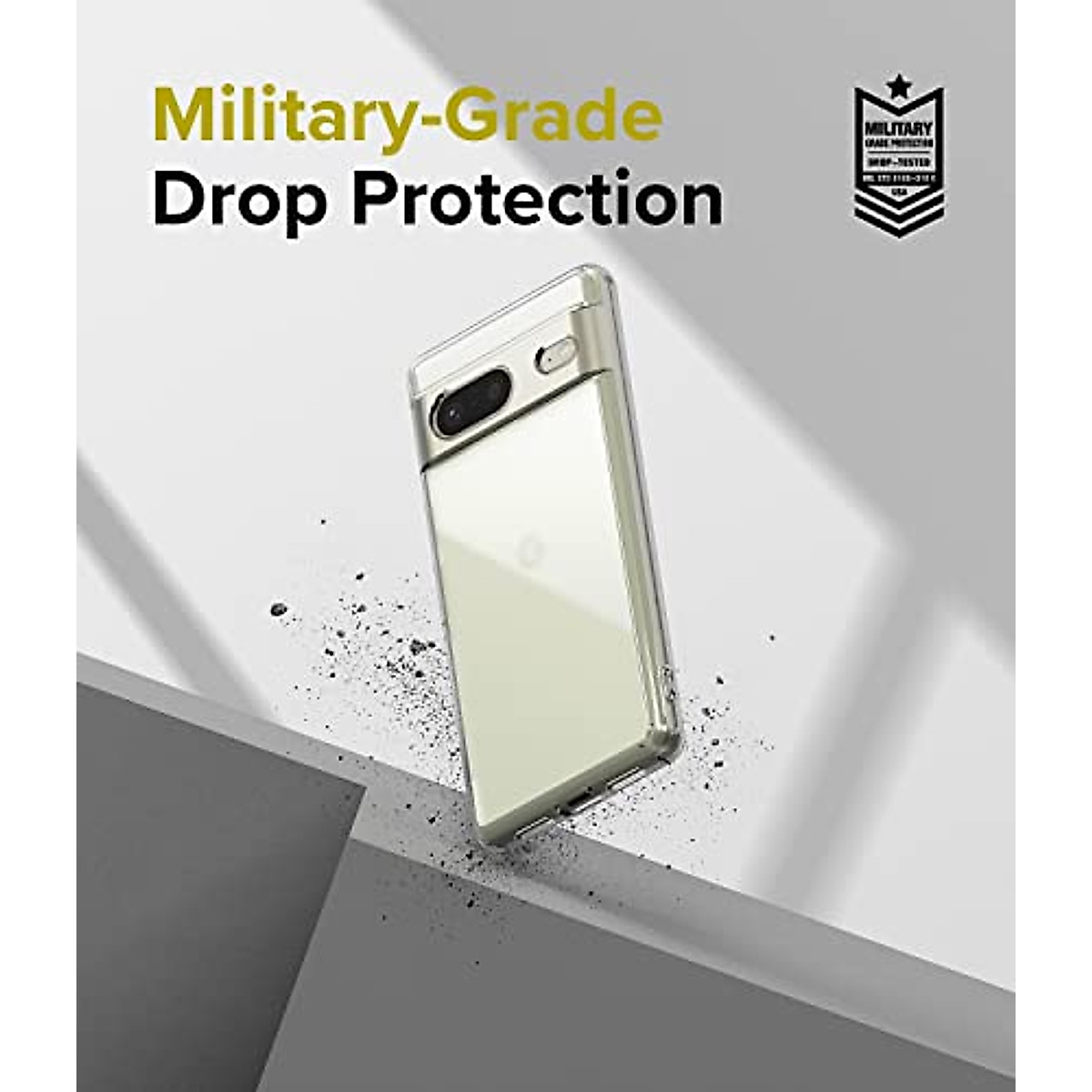 Ringke Fusion [Anti-Fingerprint Technology] Compatible with Google Pixel 7 Case 5G, Protective Sturdy Back Shockproof TPU Bumper Translucent Smudge Proof Cover for Women, Men - Matte Clear