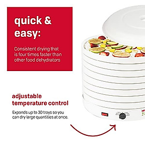 Nesco FD-1018A Gardenmaster Pro Food Dehydrator, for Jerky and Snacks, White
