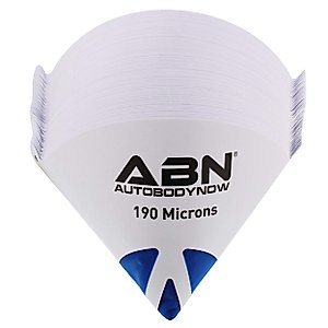 ABN Paint Strainer Mesh Funnel, 190 Micron 50ct - Disposable Filters Cone Blue Mesh Strainers, Oil Funnel for Mechanics