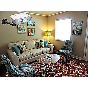 2-Be-Best Mini Projector Wall Mount Black Camera Wall Mount Adjustable Projector Bracket Length 7.87" 1/4” Thread Load 7.8 lbs 360° Rotation Mount for Projector CCTV DVR Cameras Camcorder