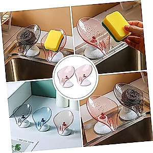 LIGHTAOTAO 2pcs Soap Box Plastic soap Dish Suction Cup soap Holder Water draining soap Dish Compact soap Rack Bathtub Trays for tub Foam Hand soap Dispenser Wall Soap Dispenser Tray Storage