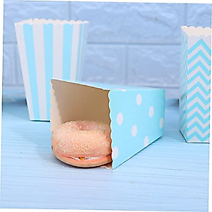 UPKOCH 36pcs Popcorn Box Paper Candy Container Paper Popcorn Box Popcorn Holders Disposable Containers Candy Containers Candy Snack Box Party Supplies Popcorn Paper Box White Cardboard