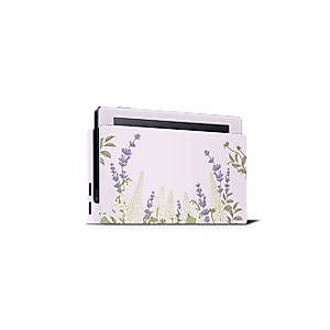 Tacky Design Lavender Skin Compatible with Nintendo Switch Skin Wrap Cover, Lupine Skin for Nintendo Switch Stickers, Premium Vinyl 3M Full Wrap Decal