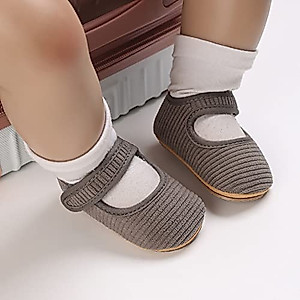 Lykmera Spring Autumn Children Baby Toddler Shoes Girls Floor Casual Shoes Non Slip Lightweight Comfortable Toddler Shoes (Grey, 0-6 Months)