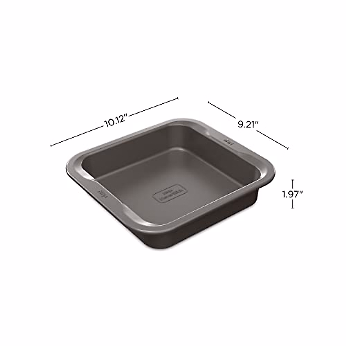 Ninja B30408 Foodi NeverStick Premium 8 inch Square Cake Pan, Nonstick, Oven Safe up to 500⁰F, Dishwasher Safe, Grey