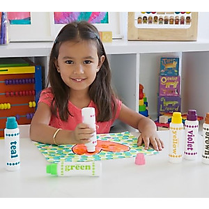 Fruit Scented Washable Dot Markers for Kids and Toddlers Educational Set of 6 Pack by Do A Dot Art, The Original Dot Marker