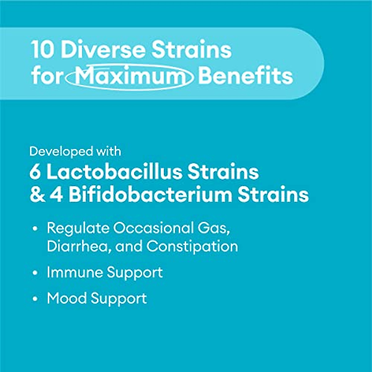 Physician's CHOICE Probiotics 60 Billion CFU - 10 Diverse Strains Plus Organic Prebiotic, Designed for Overall Digestive Health and Supports Occasional Constipation, Diarrhea, Gas & Bloating