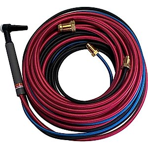 Lincoln Electric PTW-20 TIG Torch - for Water-Cooled TIG Welding -Rigid Torch Head - 25 FT, 3 Piece Cable - K1784-4