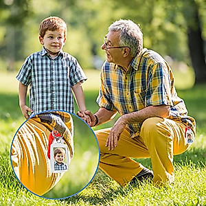 Lusofie 10Pcs Clear Photo Keyring Keychain Acrylic Photo Picture Keychains Double Sided Picture Holder with Split Ring for Family Friend Photo Crafting Gift(2.1inch x 1.57inch)