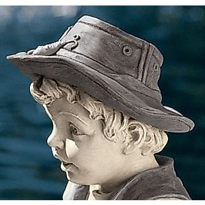 Frank the Fisherman statue home garden boys boy sculpture (The Digital Angel)