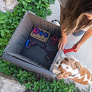 Lifetime 60372U Outdoor Cube Storage Box, Gray