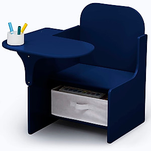 Delta Children MySize Chair Desk with Storage Bin - Greenguard Gold Certified, Navy