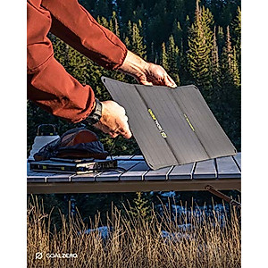 Goal Zero Nomad 20, Foldable Monocrystalline 20 Watt Solar Panel with 8mm + USB Port, Portable Solar Panel Charger. Lightweight 18-22V 20W Solar Panel Charger with Adjustable Kickstand