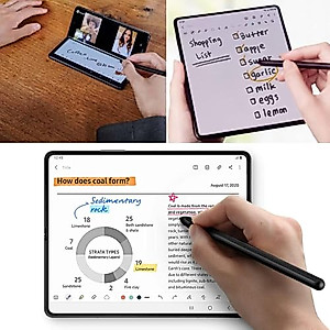 Galaxy Z Fold 4 S Pen Fold Edition,S Pen Z Fold 4,Slim 1.5mm Pen Tip,4,096 Pressure Levels,Z Fold 3 Stylus Pen for Samsung Galaxy Z Fold 4 5G+Tips/Nibs + Eject Pin (Black) EF- FF92PCBEGUS