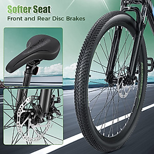 ANCHEER 27.5'' Electric Bike 500W(Peak 750W) Electric Mountain Bike, 55 Miles Range & 22 MPH, 3H Fast Charge, 48V/10.4Ah Removable Battery, Electric Bike for Adult 21 Speed Incl. Free Bike Lock