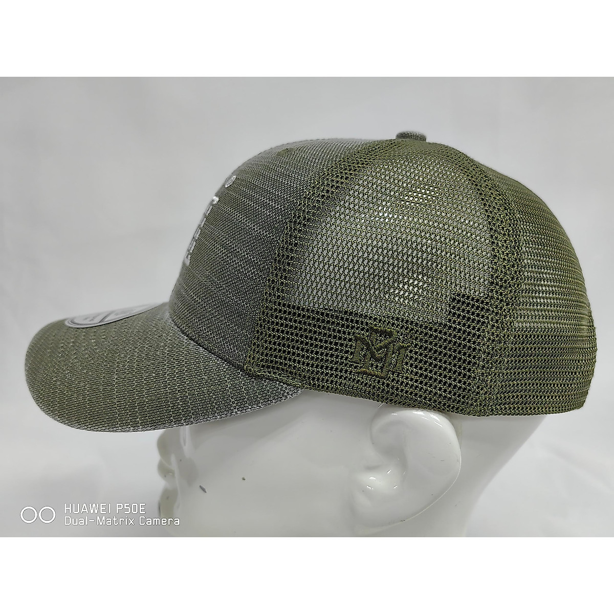 Adjusted Size Washed Cap Closure Popular Fitted Style .100% Cotton 100% Polyester. No Logo. Bottle Green/Green