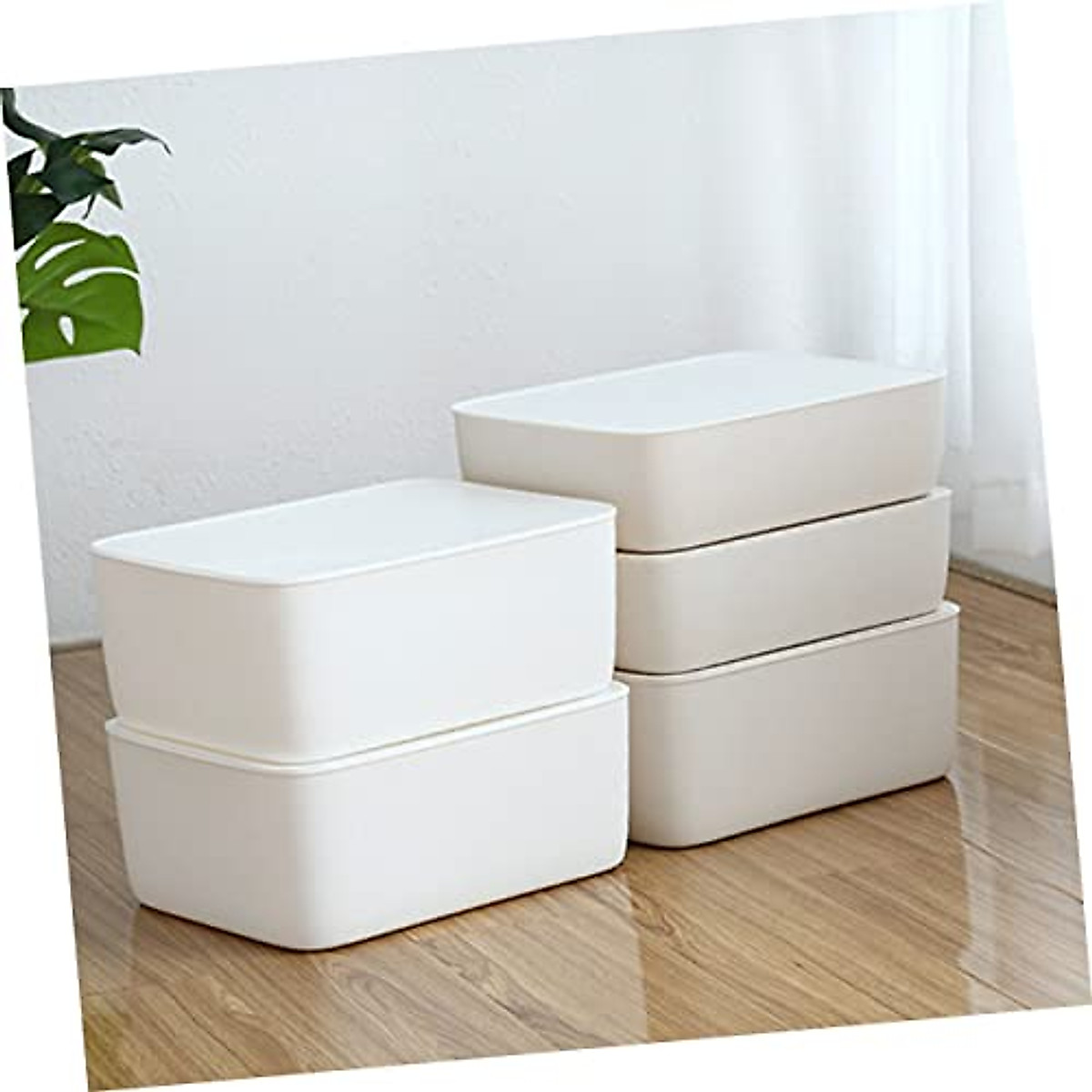 Zerodeko Box Plastic Storage Boxes Plastic Baskets Vanity Storage Organizer Bra Drawer Organizer Panties Drawer Organizer Underwear Storage Box Storage Basket Stackable Basket Divider Sock