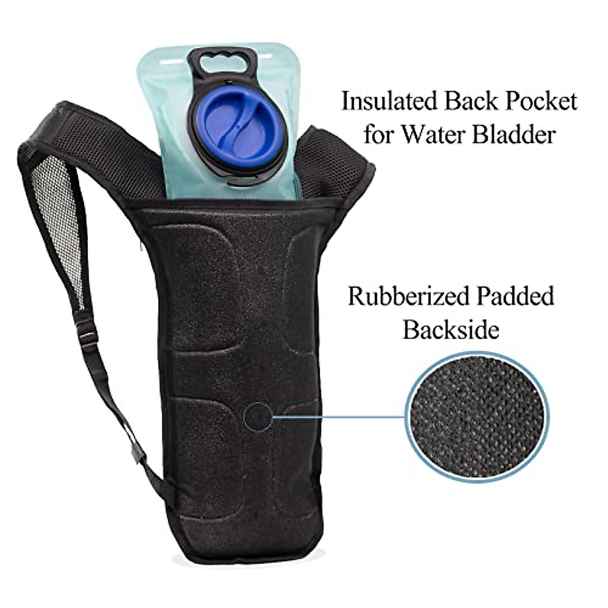 2Pack Hydration Backpack with 2L Water Bladder - Camelback for Kids Men & Women - Running Hiking Cycling (Color 2Pack)