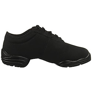 Capezio unisex-adult Black Canvas Dance Sneaker, 7 M US