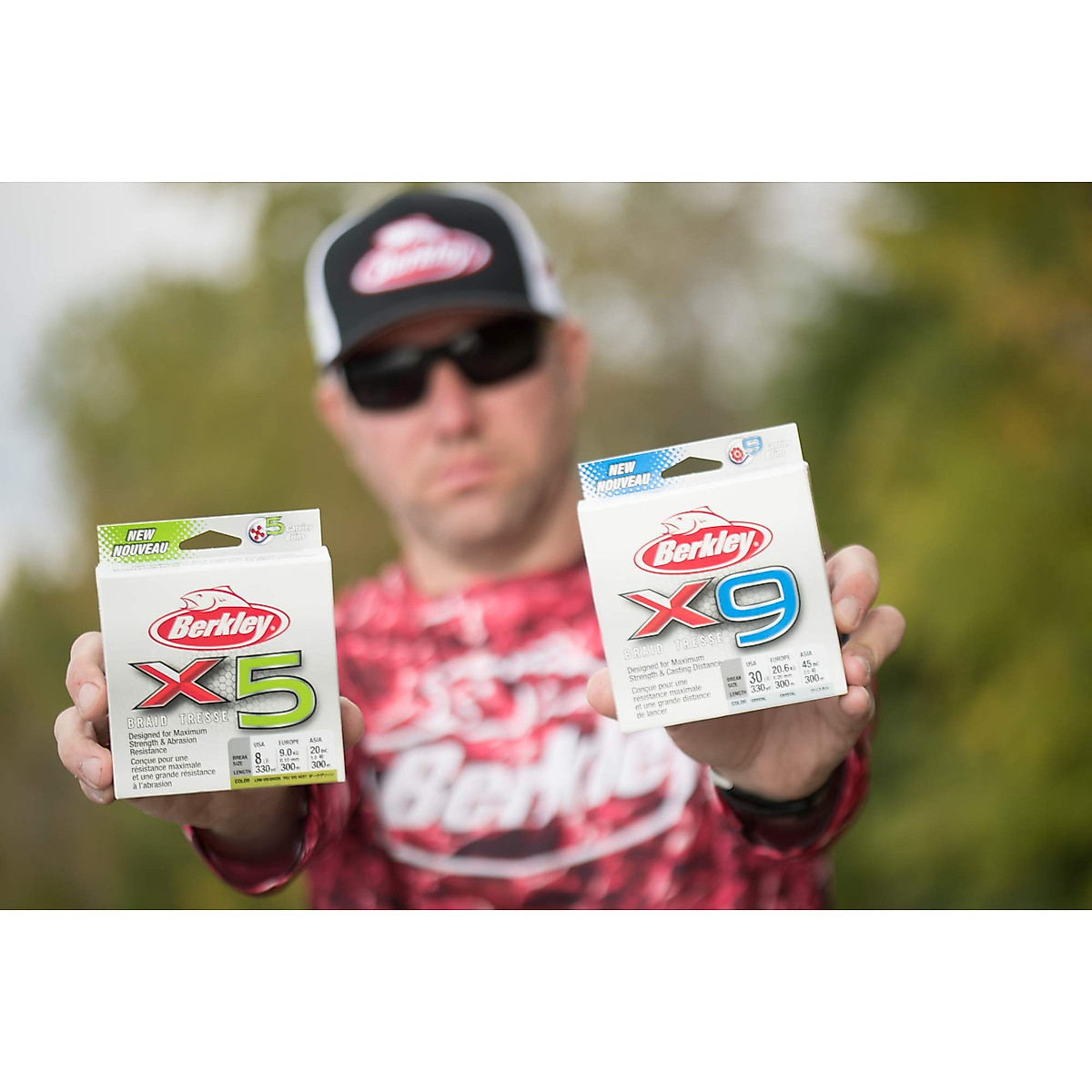 Berkley x9 Braid Superline, Crystal, 20lb test | 37 lbC | 17.0kg, 164yd | 150m Fishing Line, Suitable for Freshwater and Saltwater Environments