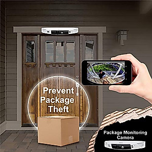 Panasonic HomeHawk Outdoor Wireless Smart Home Security Camera, Wide Angle View, Color Night Vision, 2-Way Talk, Works with Alexa & Google Assistant, 2 Camera Kit (KX-HN7002W)