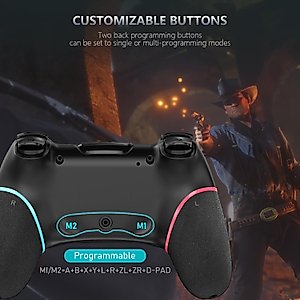 ASTARRY Switch Controller Wireless Switch Pro Controller Compatible with Switch/Switch Lite/Switch OLED Programmable Remote Gamepad Joystick with Wake-up and Turbo（Upgraded Version）