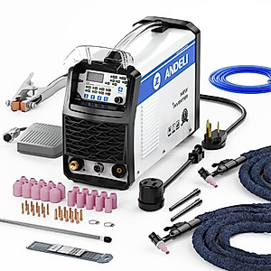 ANDELI TIG Welder MOS Tube Multifunctional Cold Welding Machine with Hot/Cold/TIG Pulse Cold TIG Welding Machine （110/220V） TIG-250MPL
