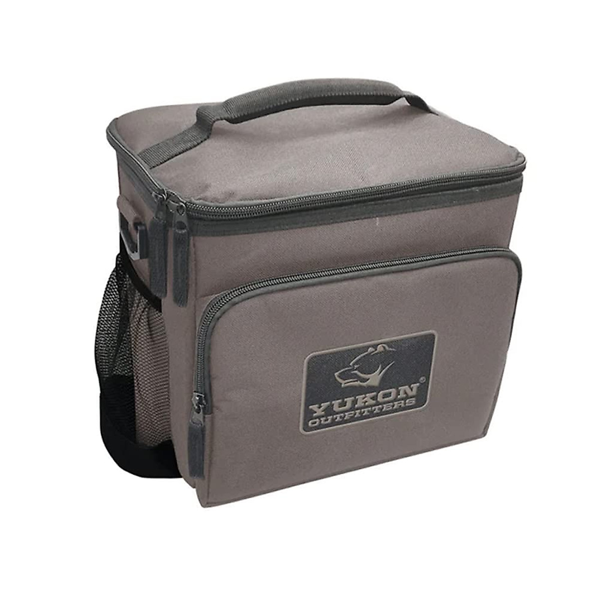 Yukon Outfitters Camping Travelling EDC Everyday Carry Drink Food 8 Cans Lunch Cooler, Gray/Black