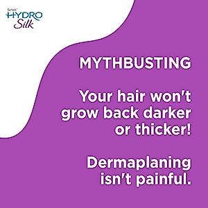 Schick Hydro Silk Dermaplaning Wand, Dermaplaning Tool for Face with 6 Refill Blades | Dermaplane Razor, Peach Fuzz Remover, Eyebrow Razor, Face Razor, Facial Razor, Professional Style Skincare Tool