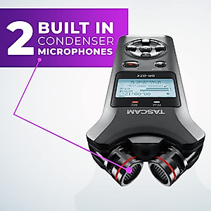 Tascam DR-07X Stereo Handheld Digital Audio Recorder and USB Audio Interface