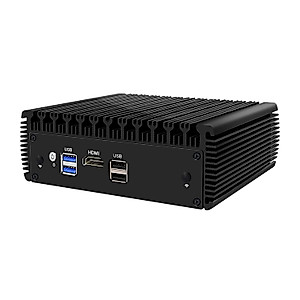 Micro Firewall Appliance, Mini PC, VPN, Router PC, Intel Celeron N5105, HUNSN RJ02k, AES-NI, 4 x Intel 2.5GbE I225-V B3 LAN, Barebone, NO RAM, NO Storage, NO System