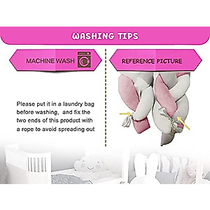 MagicFox Cushion Soft Knot Pillow Handmade Soft Cushion Decor for Bedroom ((Grey-Pink(158inch)))